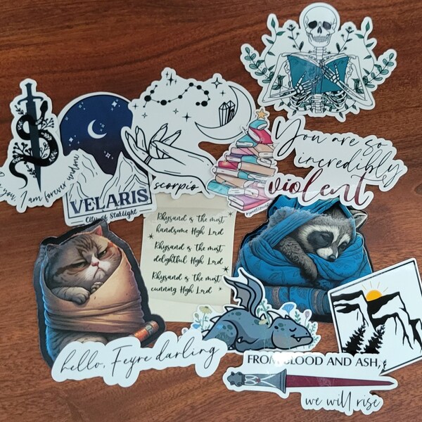 Zodiac Academy Stickers | Four Elements Stickers | Gift for Readers ...