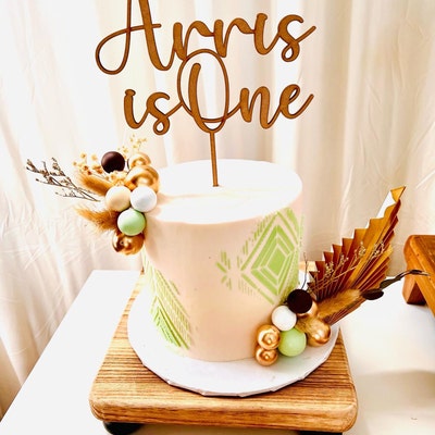 One Cake Topper . First Birthday Cake Topper . ONE Smash Cake Topper ...