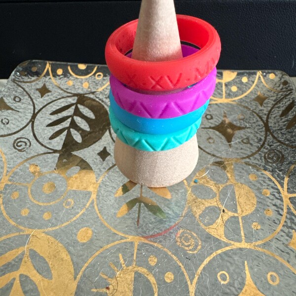 NEW Custom Silicone Wedding Ring for Women Customized Wedding Band - Etsy