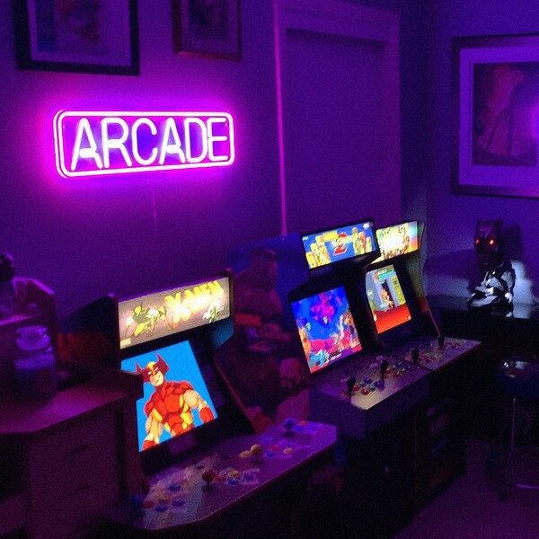 Retro Arcade Neon Sign - Customize Your Arcade / Mancave LED Sign - Etsy