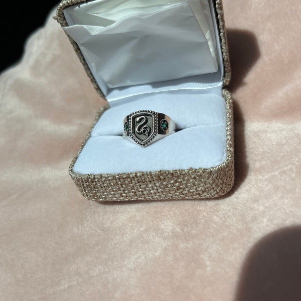 House Signet Ring - the Snake - Sterling Silver - Etsy