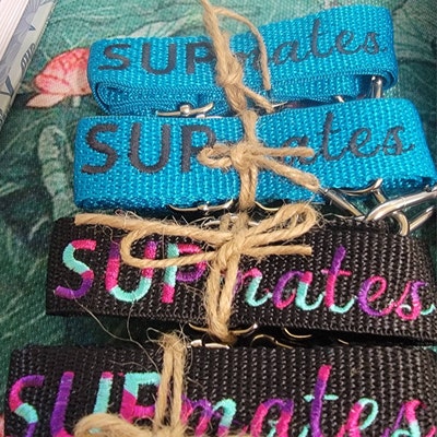 2 VIVID PINK & TURQUOISE Blue Colors Supmates Straps 17 Adjustable to ...