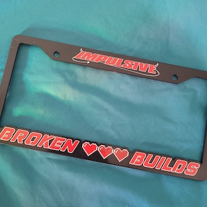 PURPLE Stay Safe Plate Frame - Etsy
