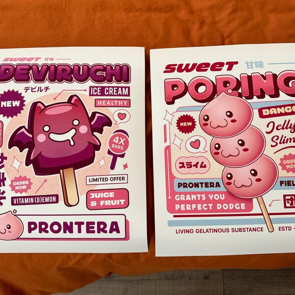 Poring Dango Matte Vertical Poster. Ragnarok Online Video Game // Slime ...