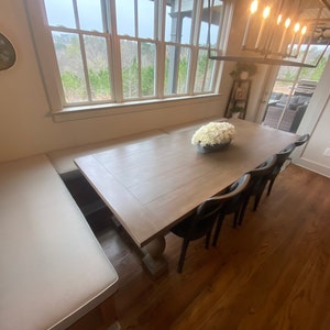 EXAMPLE Dining Room Bench Cushions L-shaped Seating Area Custom ...