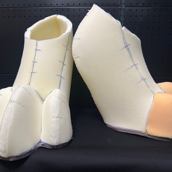 DIGITALES Digitigrade Fursuit Feet Paws Pattern für Fursuits - 3 Zehen ...