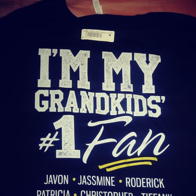 No.1 Fan Personalized Grandpa Shirt With Grandkids Names Grandpa ...