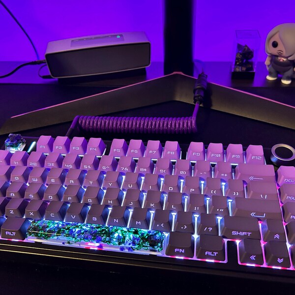 Holographic Glitter Resin Artisan Keycap: OEM SA Escape Key - Etsy