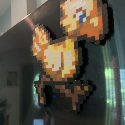 Chocobo Perler Bead Art, Final Fantasy, Fridge Magnets, Perler Bead ...