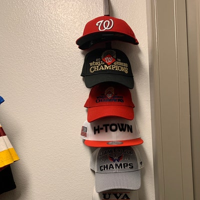Woodstock Hat Rack for Baseball Caps Single Vertical Rack Holds 8 Hats ...