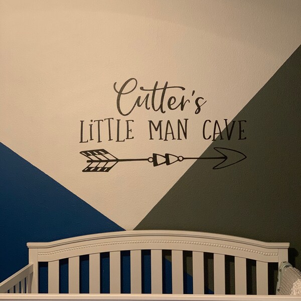 Little Man Cave Wall Decal- Little Man Cave Custom- Little Man Cave ...