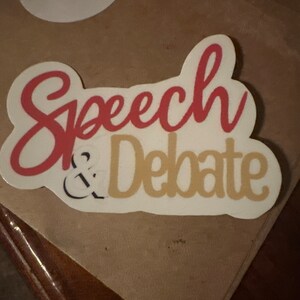 Debate Vinyl Sticker, Contention 1: You're Wrong, Speech and Debate ...