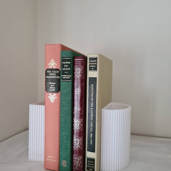 Bookend Vase Set (1 Square and 1 Curved) - Etsy UK