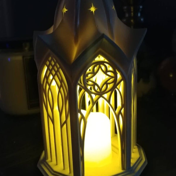White Elvish Lantern - Lord of the Rings Inspired - Decorative Lamp ...