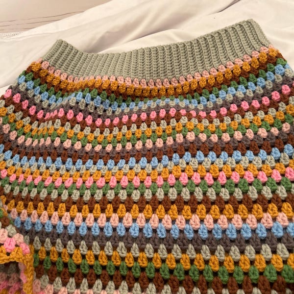 Easy Crochet Granny Square Skirt Pattern - Versatile Maxi Skirt Design ...