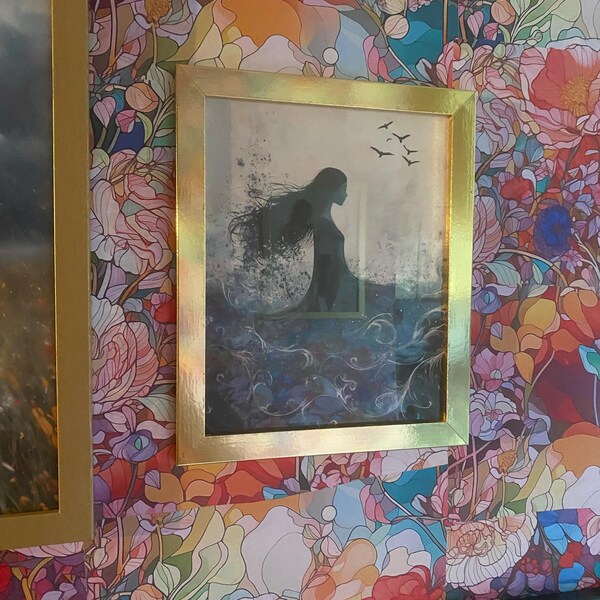 Goddess Inari Okami, Japanese Goddess of Rice and Foxes, Wall Art ...