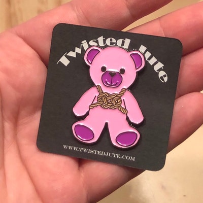 Shibari Enamel Rope Pin - Etsy