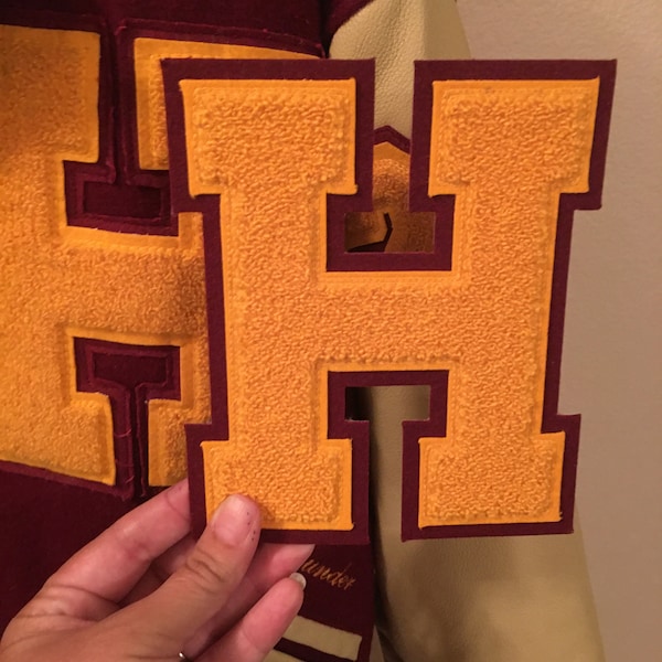 6" Chenille Varsity Letterman Letters and Numbers - Etsy