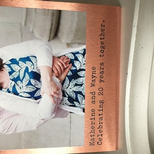 Personalised Solid Copper Photo Print - Etsy