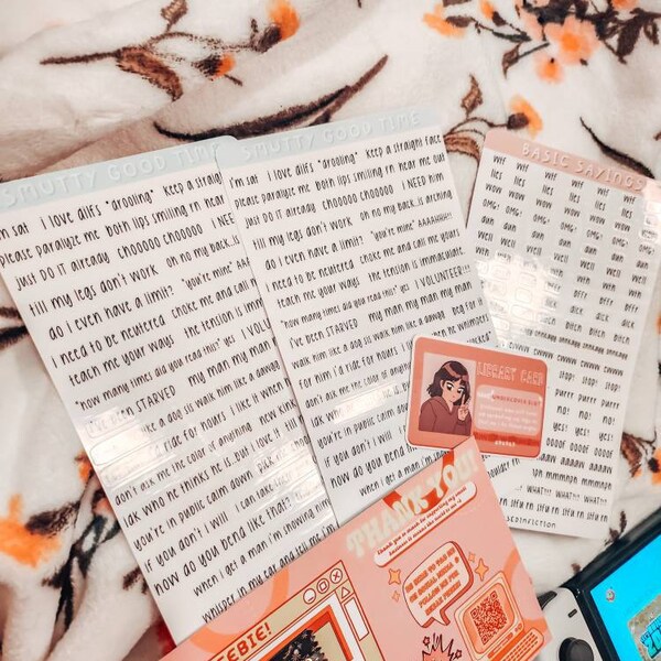 Smutty Good Time (3rd Edition) Sticker Sheet, Book Annotating Stickers ...