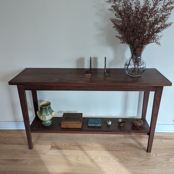 Solid Bird's Eye Maple and Cherry Entry Table - Console Table – Sofa Table – Side Table – Accent ...