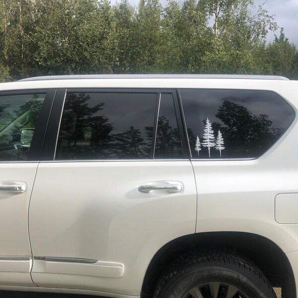 Fir Trees Vinyl Decal - Vinyl Sticker, Car Window Decal, Yeti Cup Decal ...