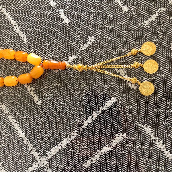 Carved Imam Camel Bone 33 Islamic Prayer Beads Misbaha Kombolo From ...