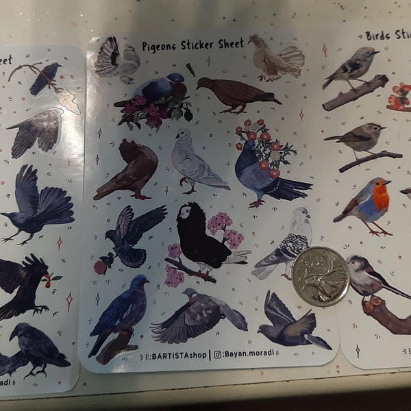 Winter Aesthetics Sticker Sheet , Winter Stickers, Journal Stickers ...