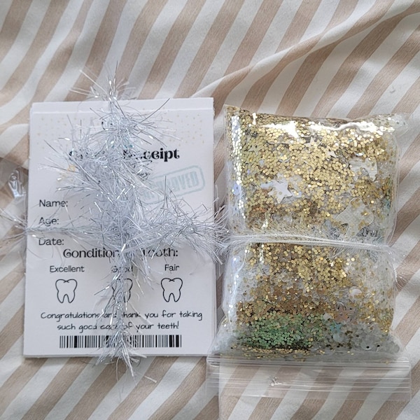 Tooth Fairy Confetti Tooth Fairy Receipt Tooth Fairy Magic First Lost ...