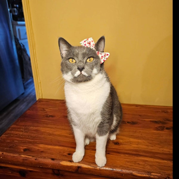 Chambray Farm Animal Print Bow, Farm Hair Bow, Farm Hair Clip, Farm Bow ...