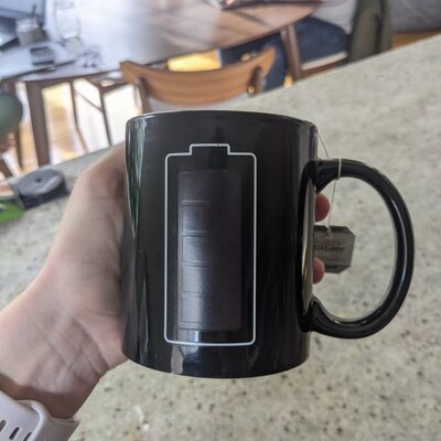 Battery Charging Mug, Magic Mug, Coffee Mug - Etsy