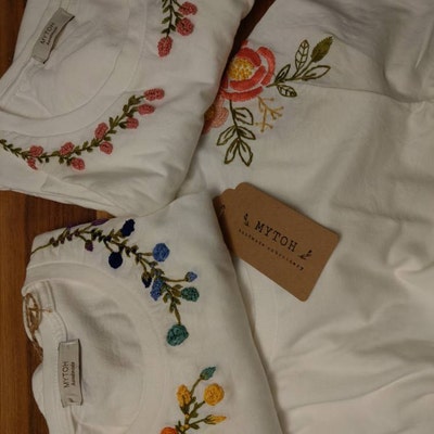 Hand-embroidered Shirt/ Customized Shirt / Hand Embroidery - Etsy