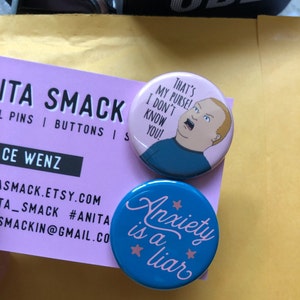 Anxiety is a Liar Pinback Button - Etsy