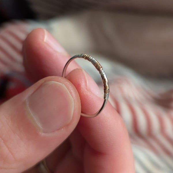 CUSTOM Morse Code Ring, Personalized Morse Code Ring, Any Word, Date ...