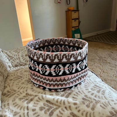 Wayuu Mochila Bag With Tapestry Technique, Geometric Motives, Crochet ...