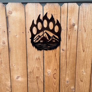 Metal Grizzly Bear Face Wall Art - Etsy