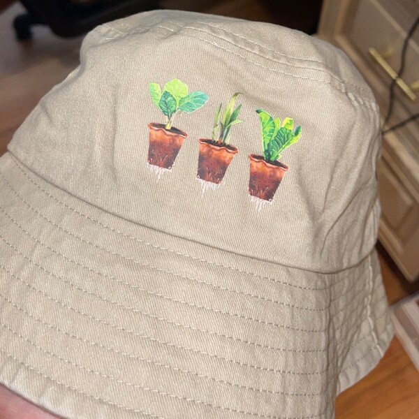 Customized Embroidered Bucket Hat Custom Text Embroidery Bucket Hat ...