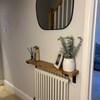 Hand Crafted Rustic Reclaimed Solid Pine Timber Radiator Shelf With ...