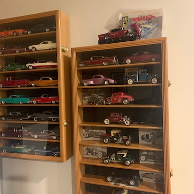 Large 1/24 Scale Diecast Model up to 16 Car Display Case Cabinet Holder ...