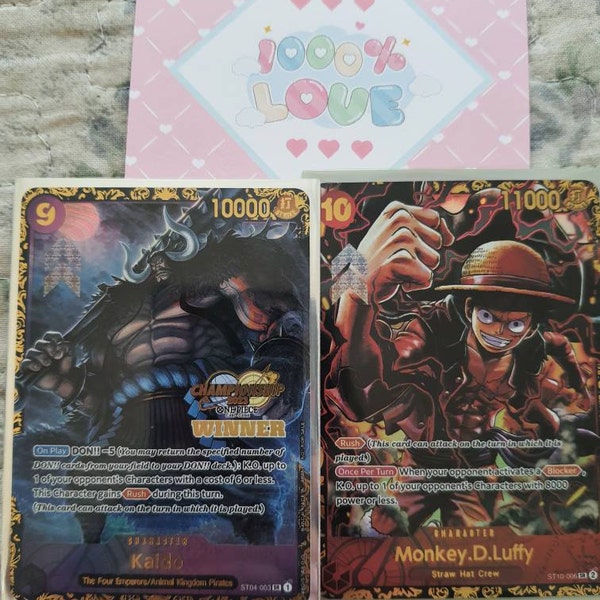 PROXY Monkey D Luffy ST10-006 One Piece TCG Flagship Championship Promo ...