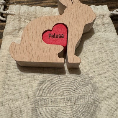 Apricot Cockapoo Small Figurine, Wooden Dog Statue With Engraved Love ...