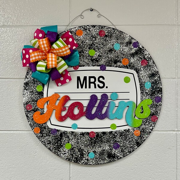 Teacher Composition Notebook Door Hanger - Etsy