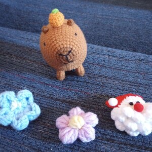 Ready to Go: Crochet Capybara With Heart Knitting Capybara Amigurumi ...