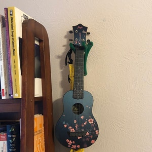 Elegant Ukulele Wall Mount. Display Any Soprano Uke Upright Storage for ...