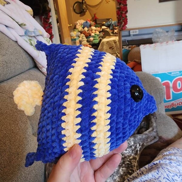 Avery the Angelfish NO SEW Fish Amigurumi Crochet Pattern PDF Download ...