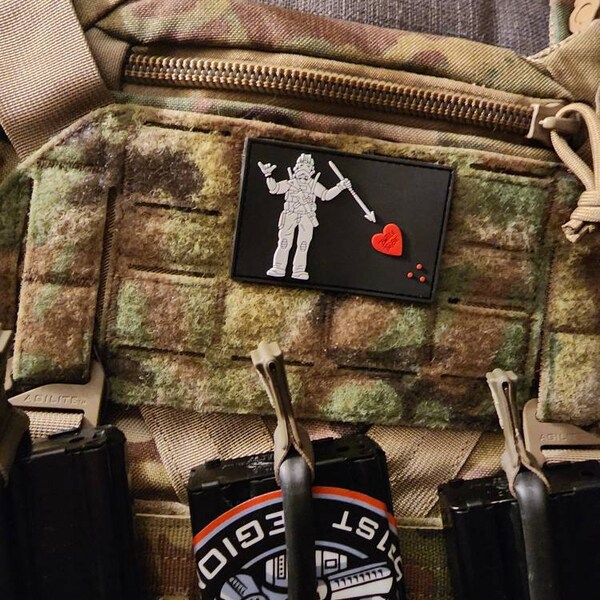 Battle Tribe / Black Beard Pvc Patch With Hooks and Loops - Etsy