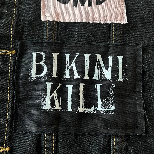 Bikini Kill Logo DIY Patch- Punk Crust Black Flag Spitboy Leftover Crack Oi - Etsy