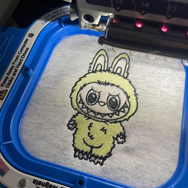 Horror Labubu Embroidery Designs: Spooky Chibi Characters (digital ...