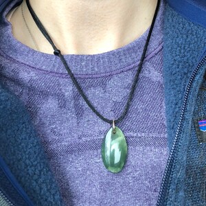 Sierra Jade Carving // Pendant Necklace // Natural Untreated California ...