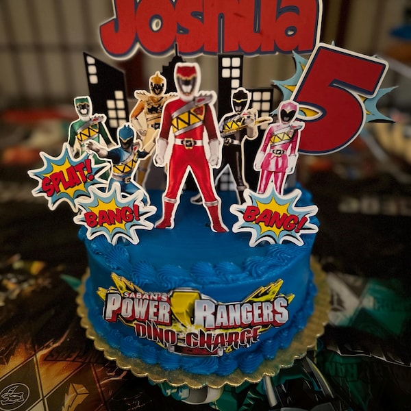 Power Rangers Cake Topper, Power Rangers Theme, Heroes Decor ...